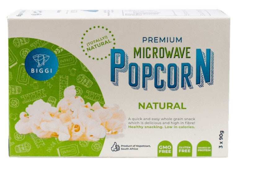 Natural Microwave Popcorn 3x90g – SAFARI Factory Shop