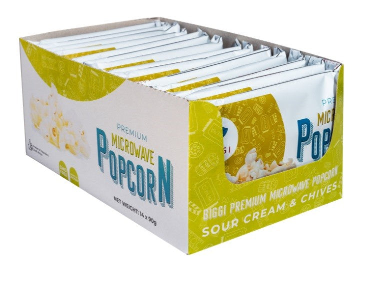 Sour Cream & Chives Microwave Popcorn 90g – SAFARI Factory Shop